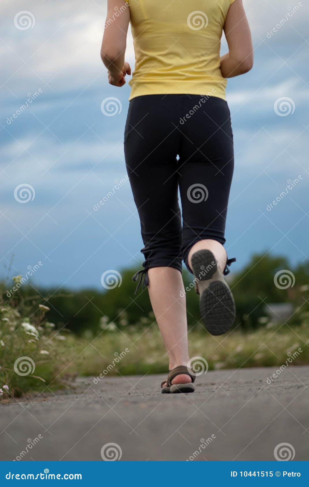 Jogging female stock image. Image of lifestyle, park - 10441515