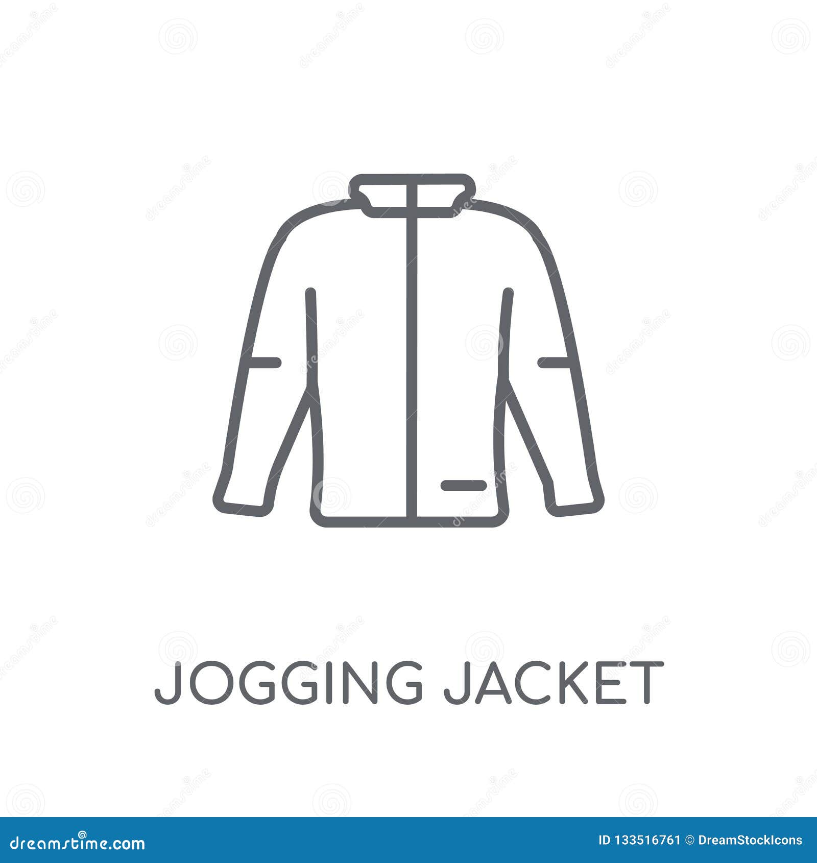 Jogging Jacket Linear Icon. Modern Outline Jogging Jacket Logo C Stock ...