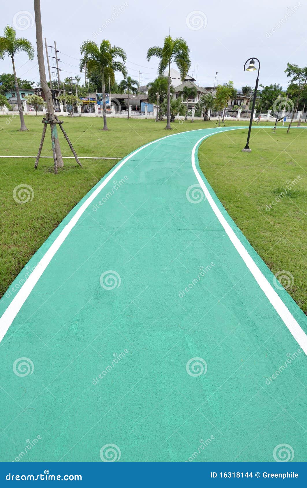 Jogging Lane Asphalt Texture Stock Photo | CartoonDealer.com #63445818