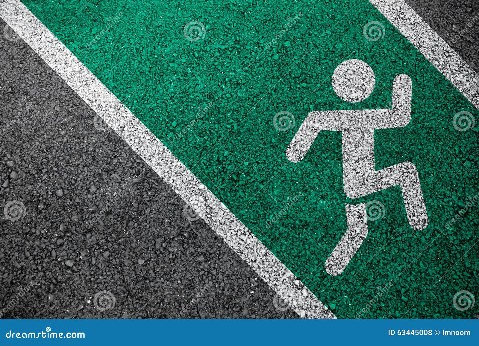 Jogging Lane Asphalt Texture Stock Photo - Image of detailed, green ...