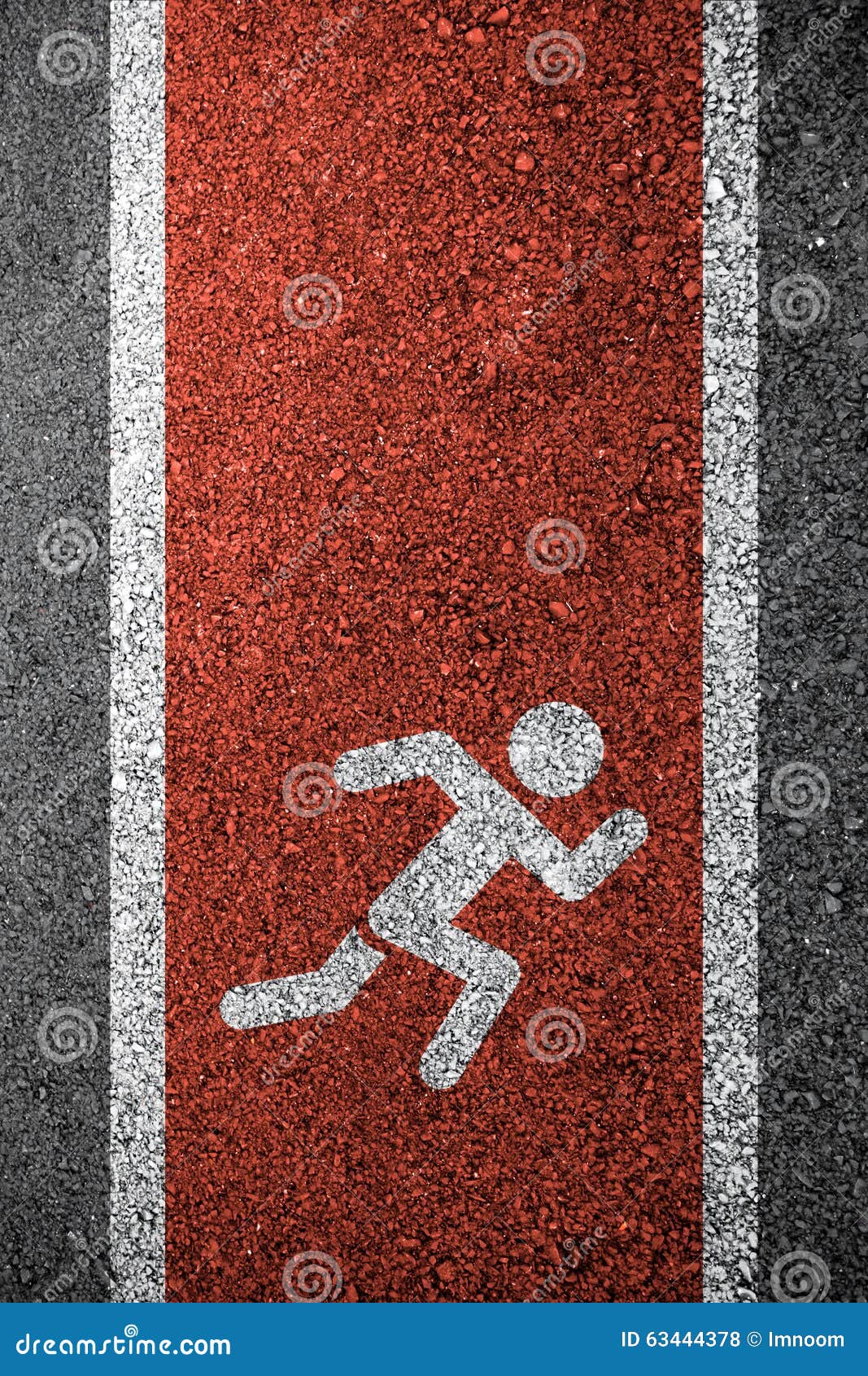 Jogging Lane Asphalt Texture Stock Photo | CartoonDealer.com #63445818