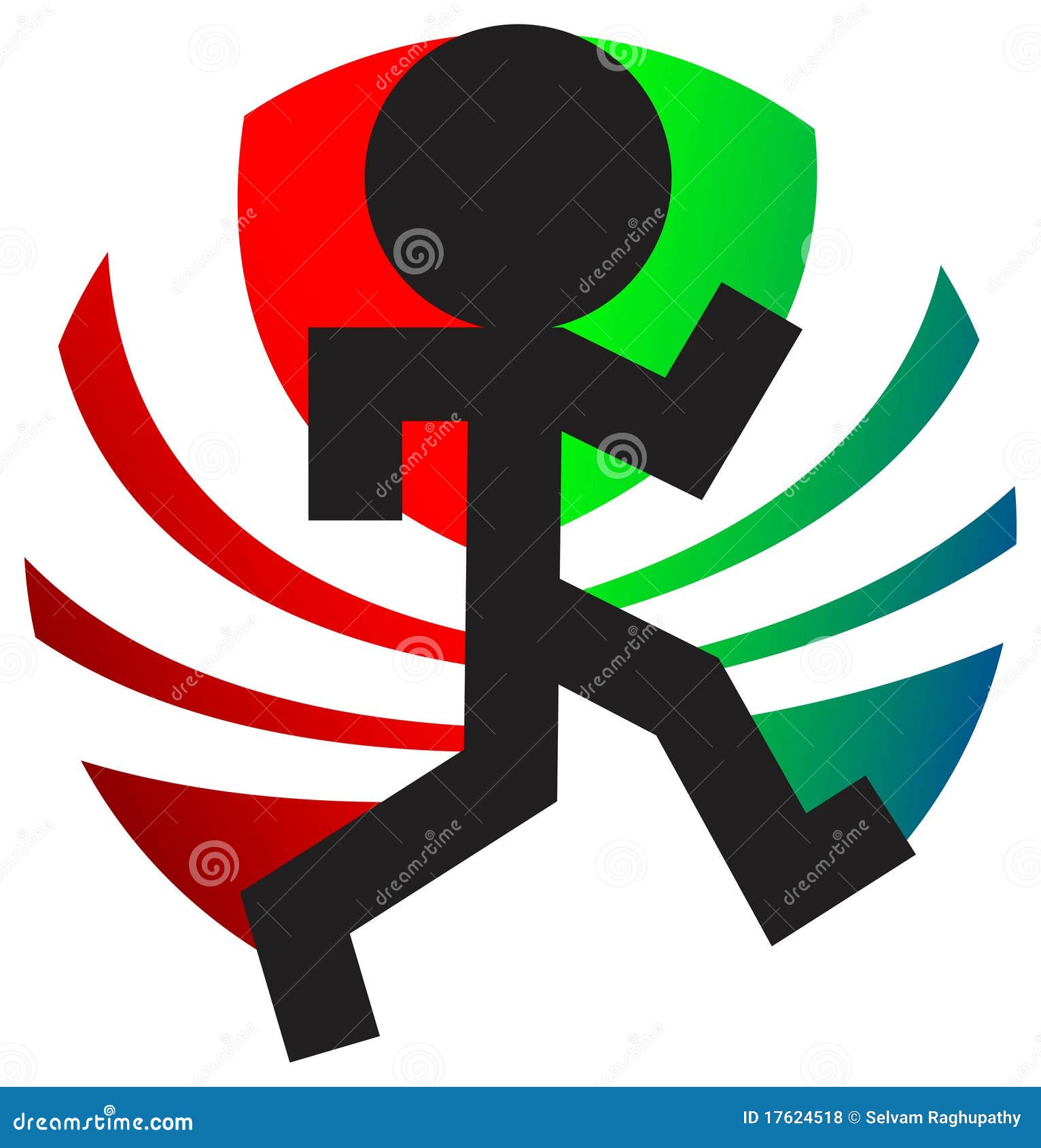 Jogging logo stock vector. Illustration of artwork, physical - 17624518