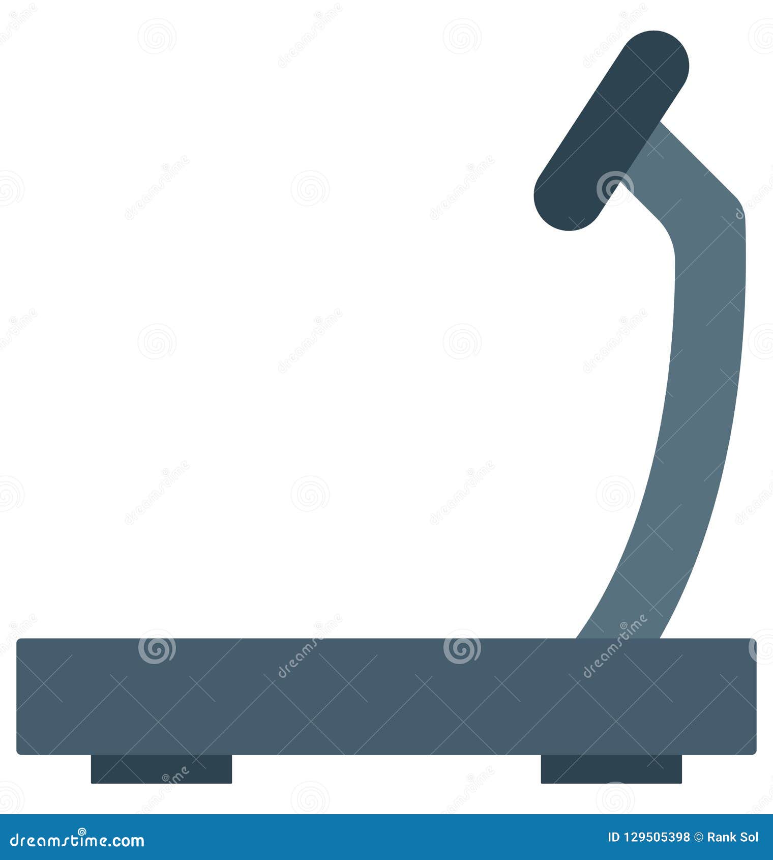 Jogging Machine, Stationary Bicycle, Isolated Vector Icon that Can Be ...