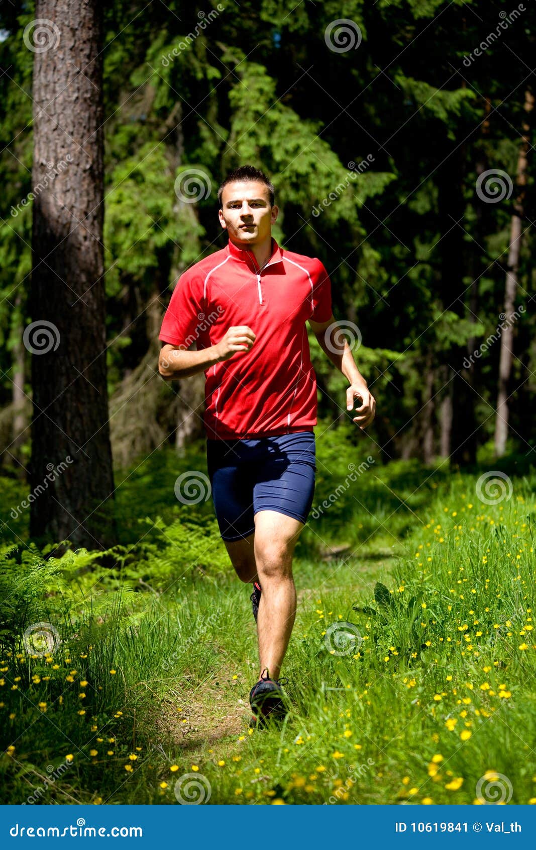 Jogging man stock image. Image of summer, action, sports - 10619841