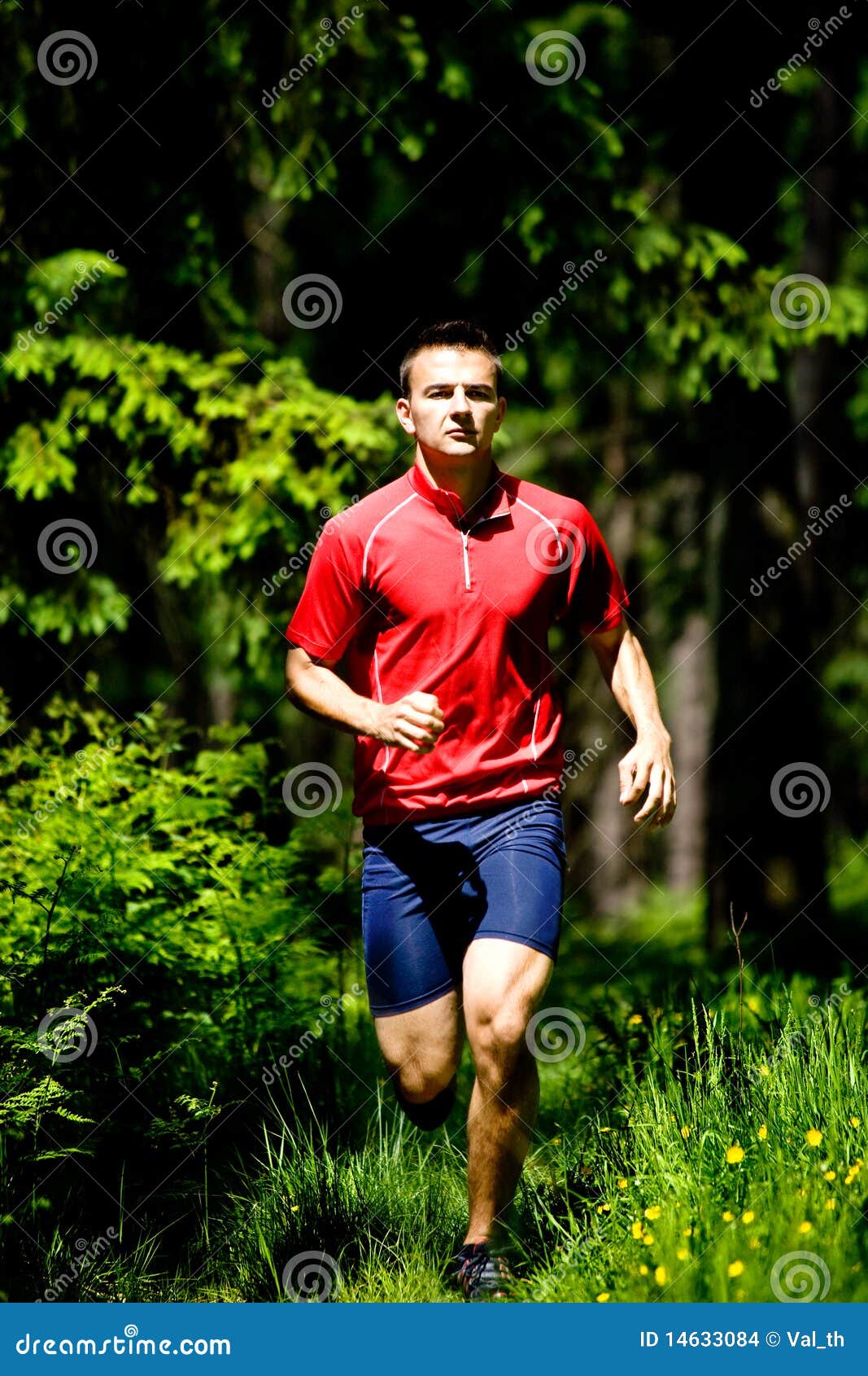 Jogging man stock photo. Image of sports, summer, action - 14633084