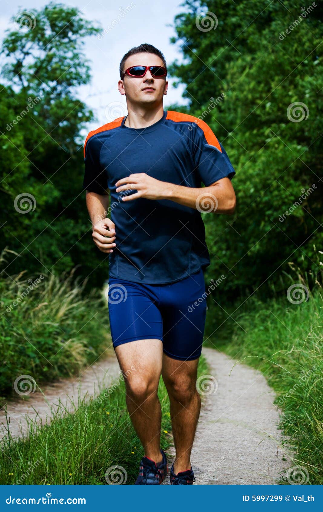 Jogging man 3 stock image. Image of male, sports, summer - 5997299