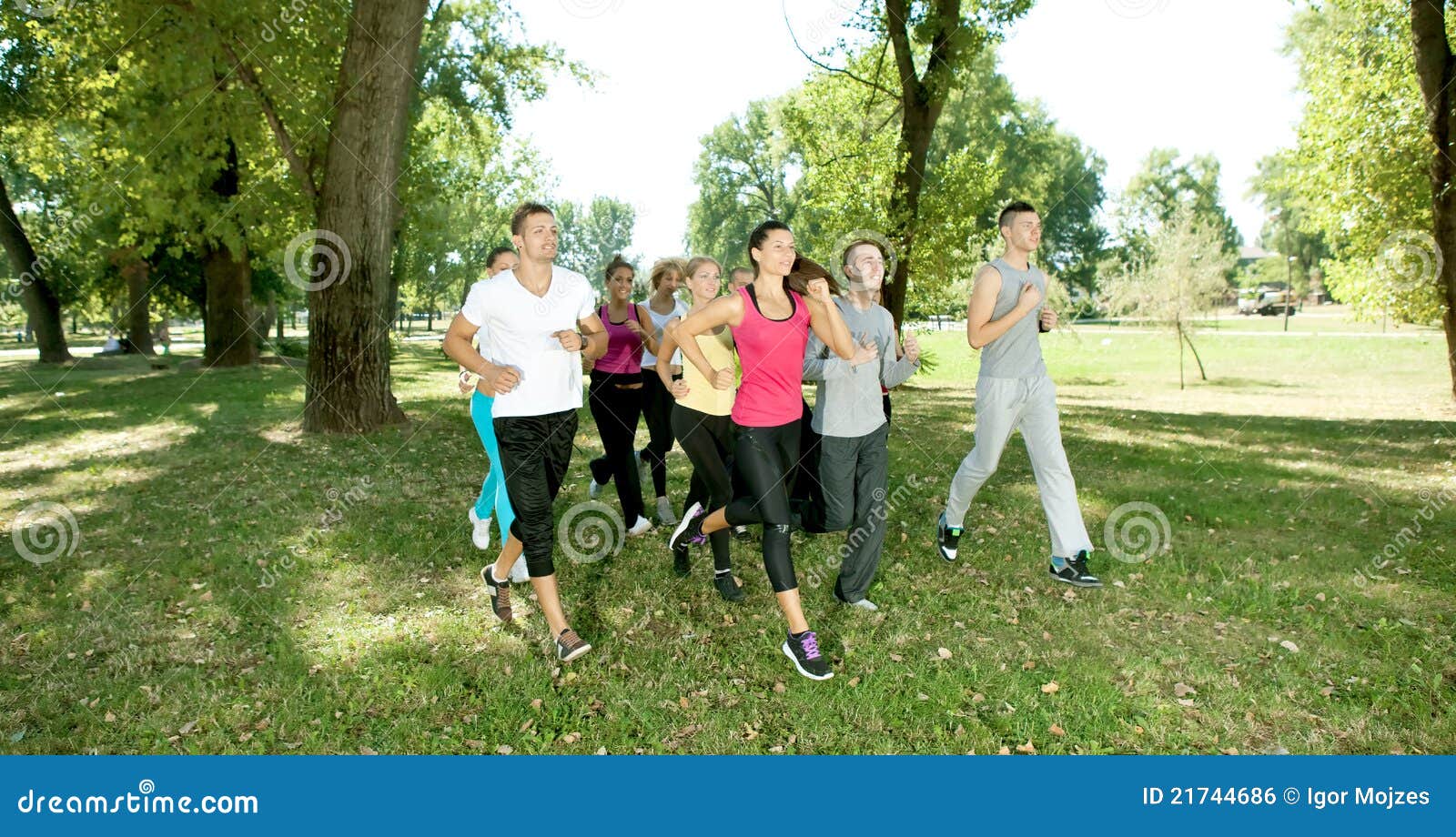 Jogging in park stock photo. Image of concept, exercise - 21744686
