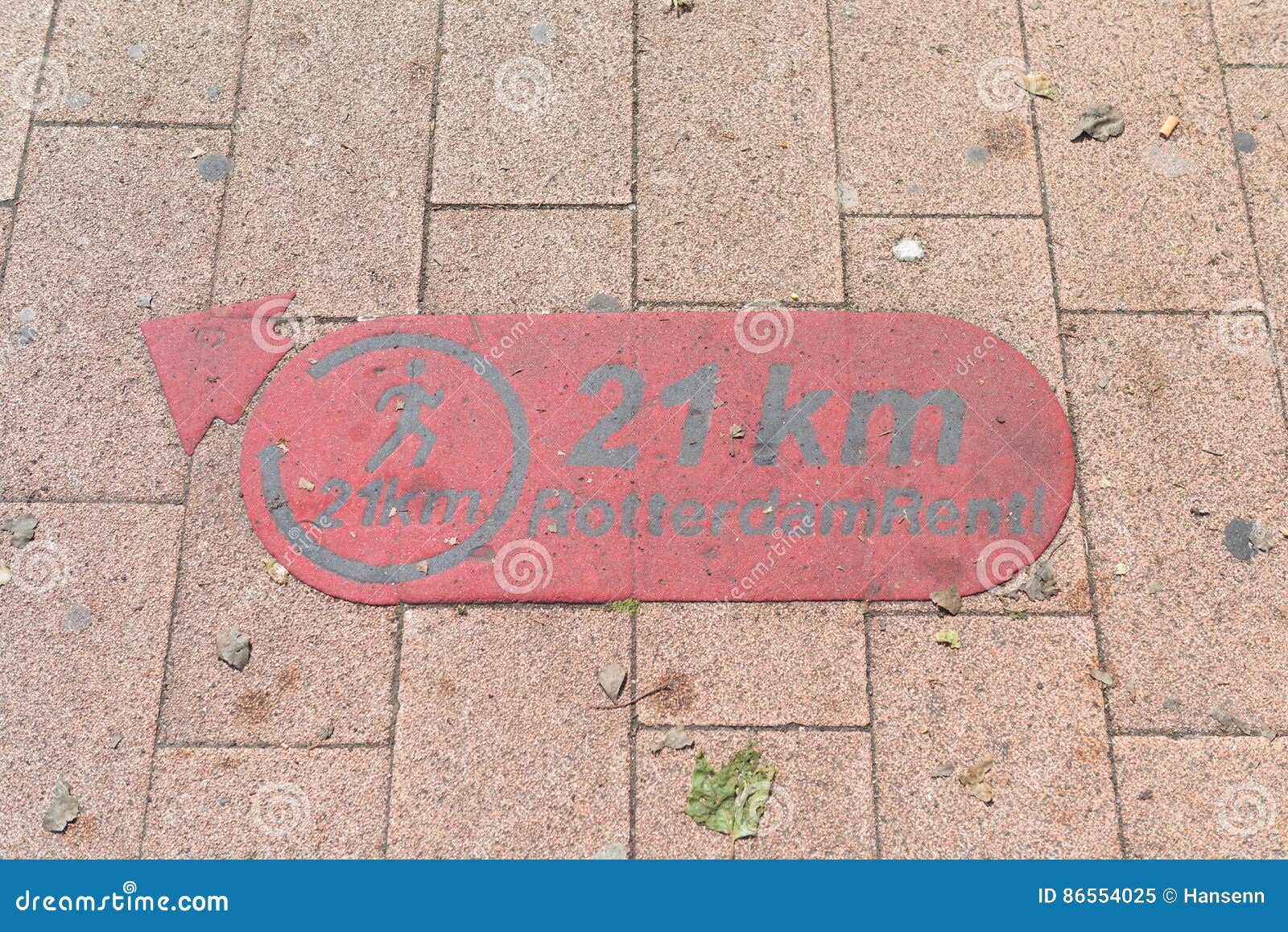 Jogging route sign stock image. Image of athletic, park - 86554025