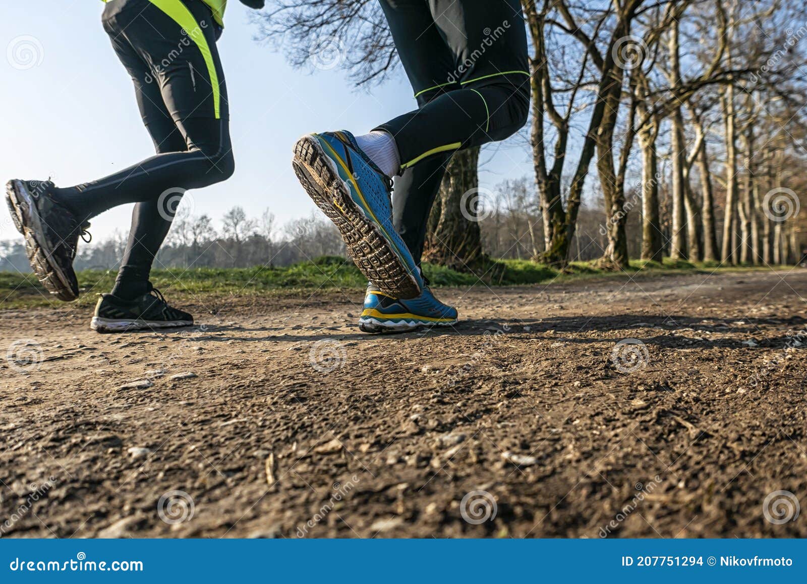 Jogging Scene in a Public Park Stock Photo - Image of park, running ...