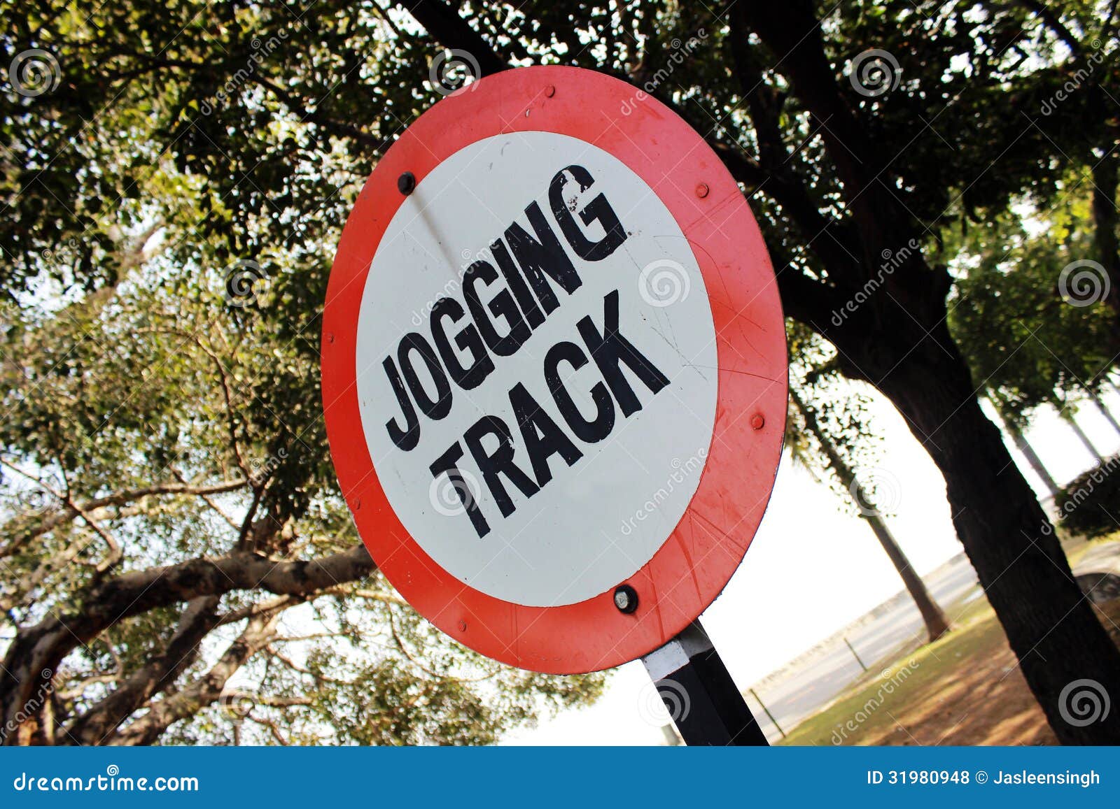 Jogging Track Symbol stock photo. Image of walk, signage - 31980948
