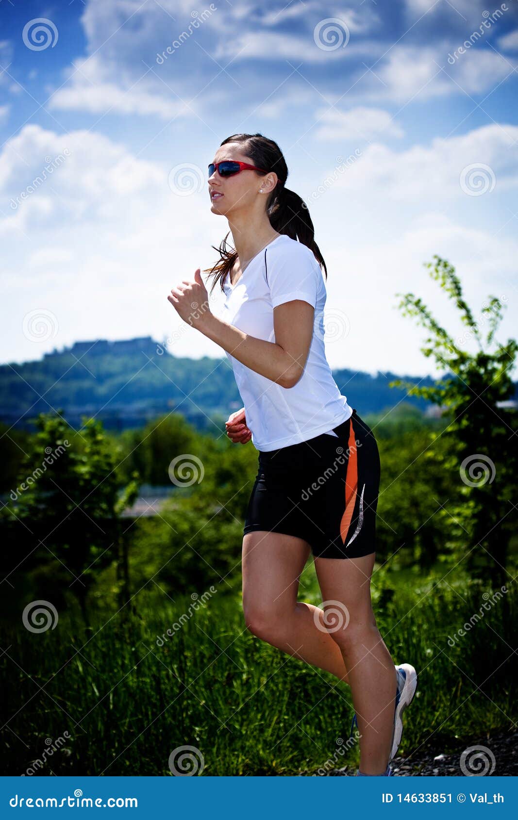 Jogging woman stock image. Image of running, lifestyles - 14633851