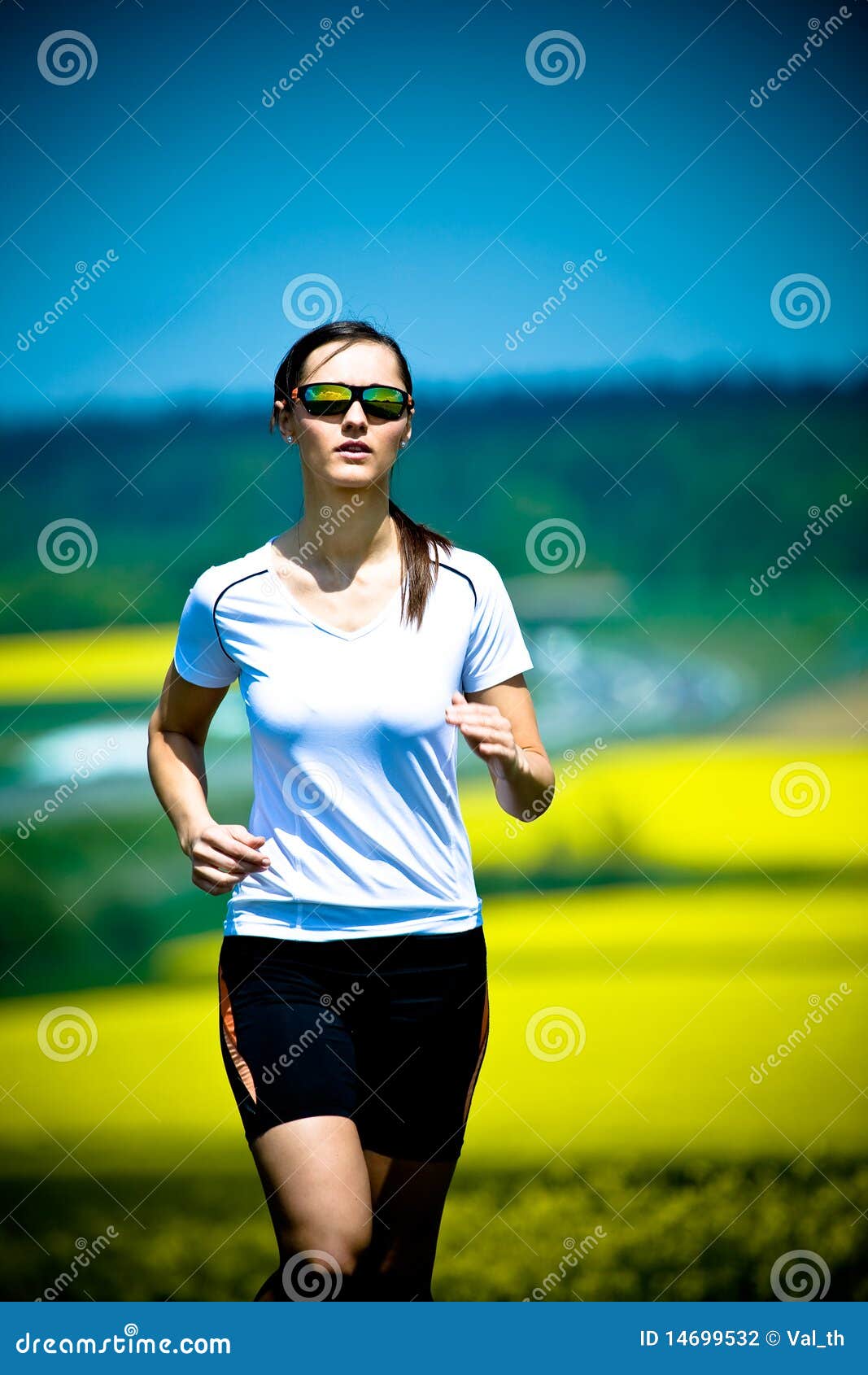 Jogging woman stock photo. Image of jogging, people, action - 14699532