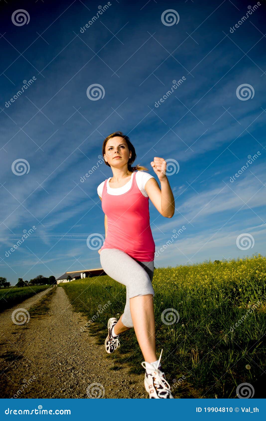 Jogging woman stock photo. Image of action, sports, break - 19904810