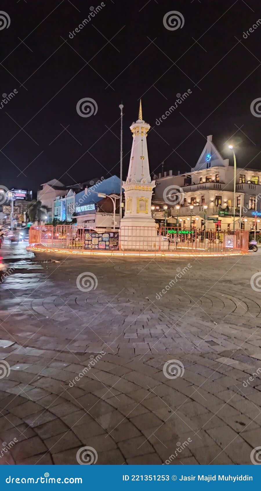 Jogja Monument 12 May 2021 in Night Editorial Stock Photo - Image of ...