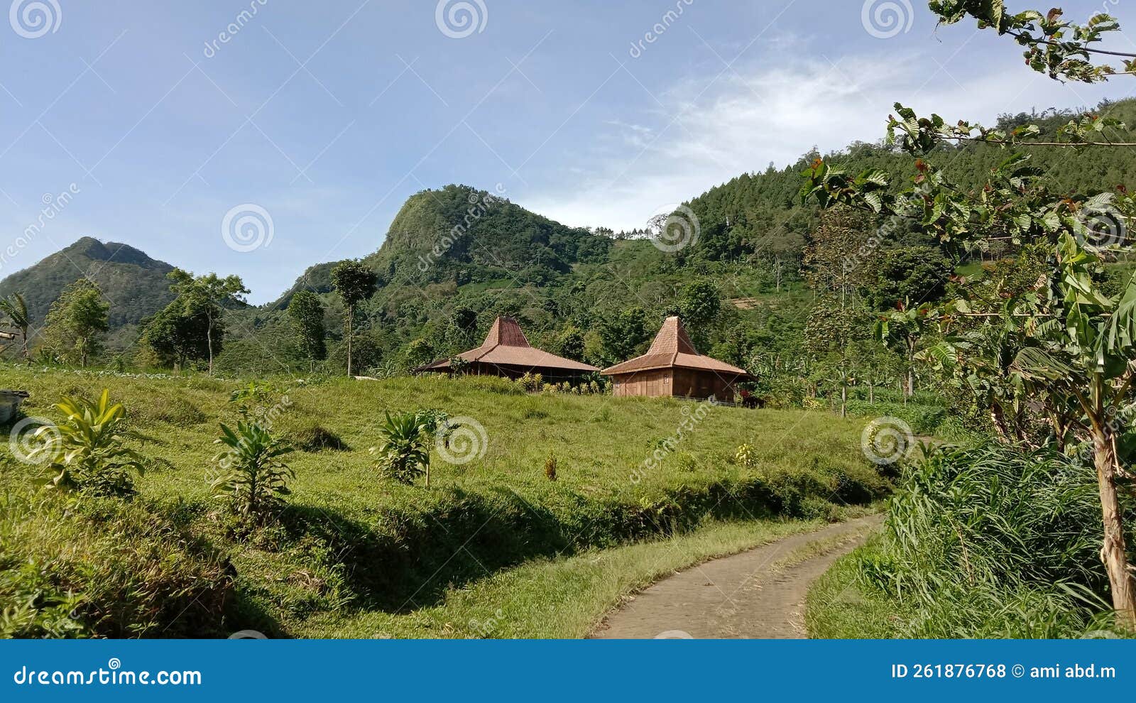 Joglo house stock photo. Image of joglo, nature, house - 261876768