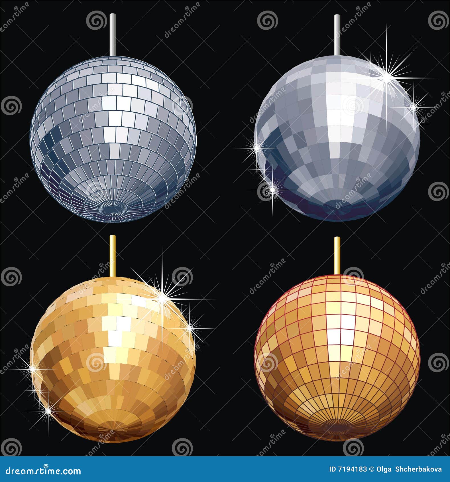 Jogo da Disco-esfera ilustração do vetor. Ilustração de estilo - 7194183