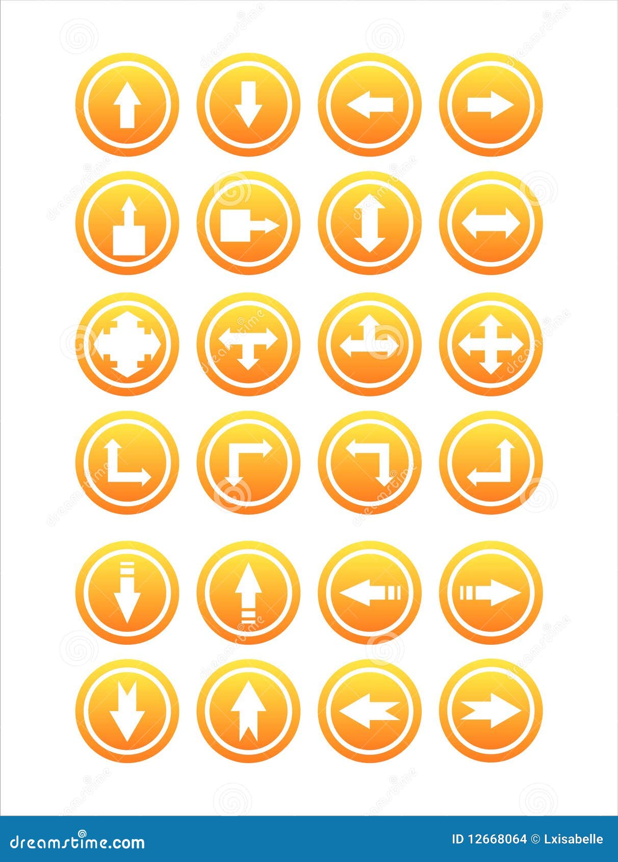 Jogo De 21 Sinais Das Setas Ilustração do Vetor - Ilustração de jogo ...