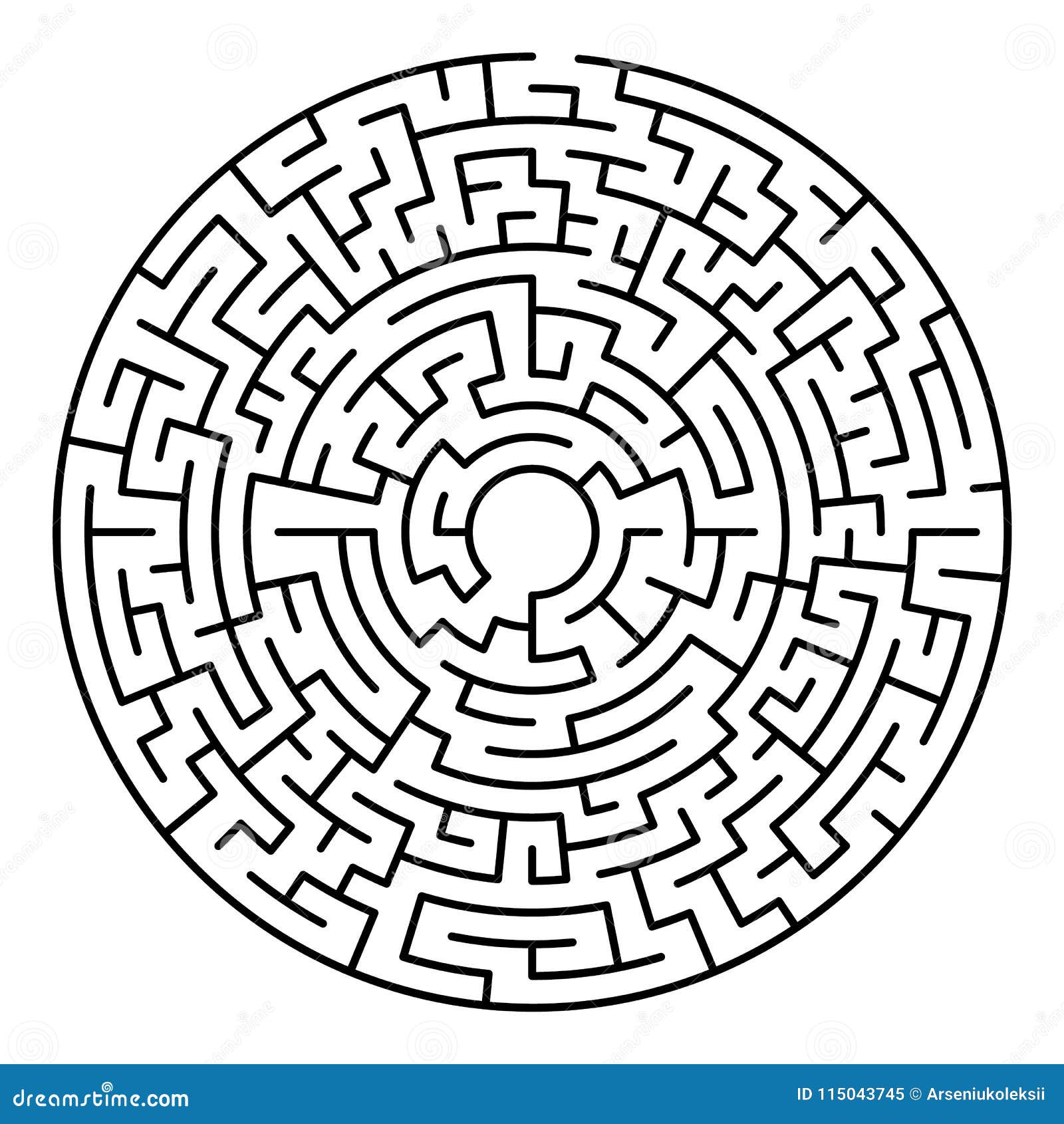 Jogo Do Labirinto Do Labirinto Ilustração do Vetor - Ilustração de ...