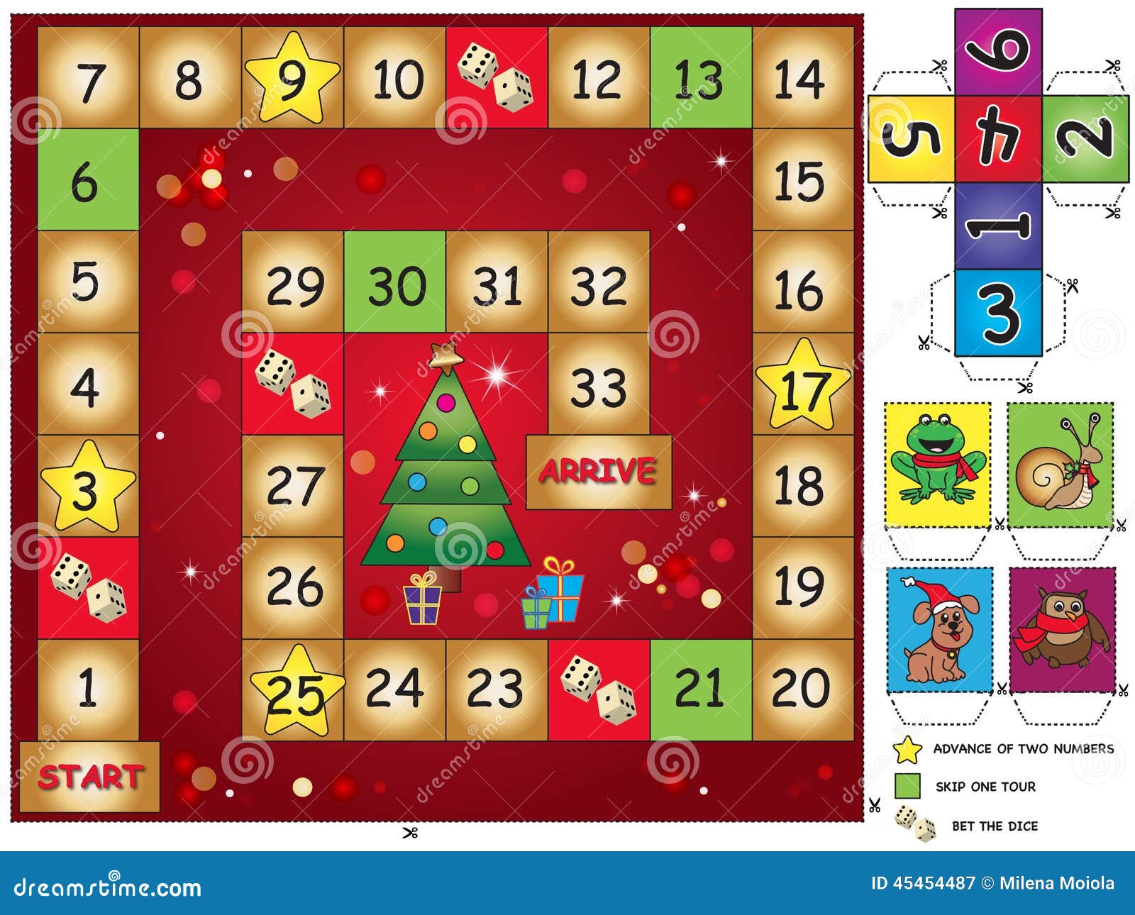 Jogo do Natal ilustração stock. Ilustração de vermelho - 45454487