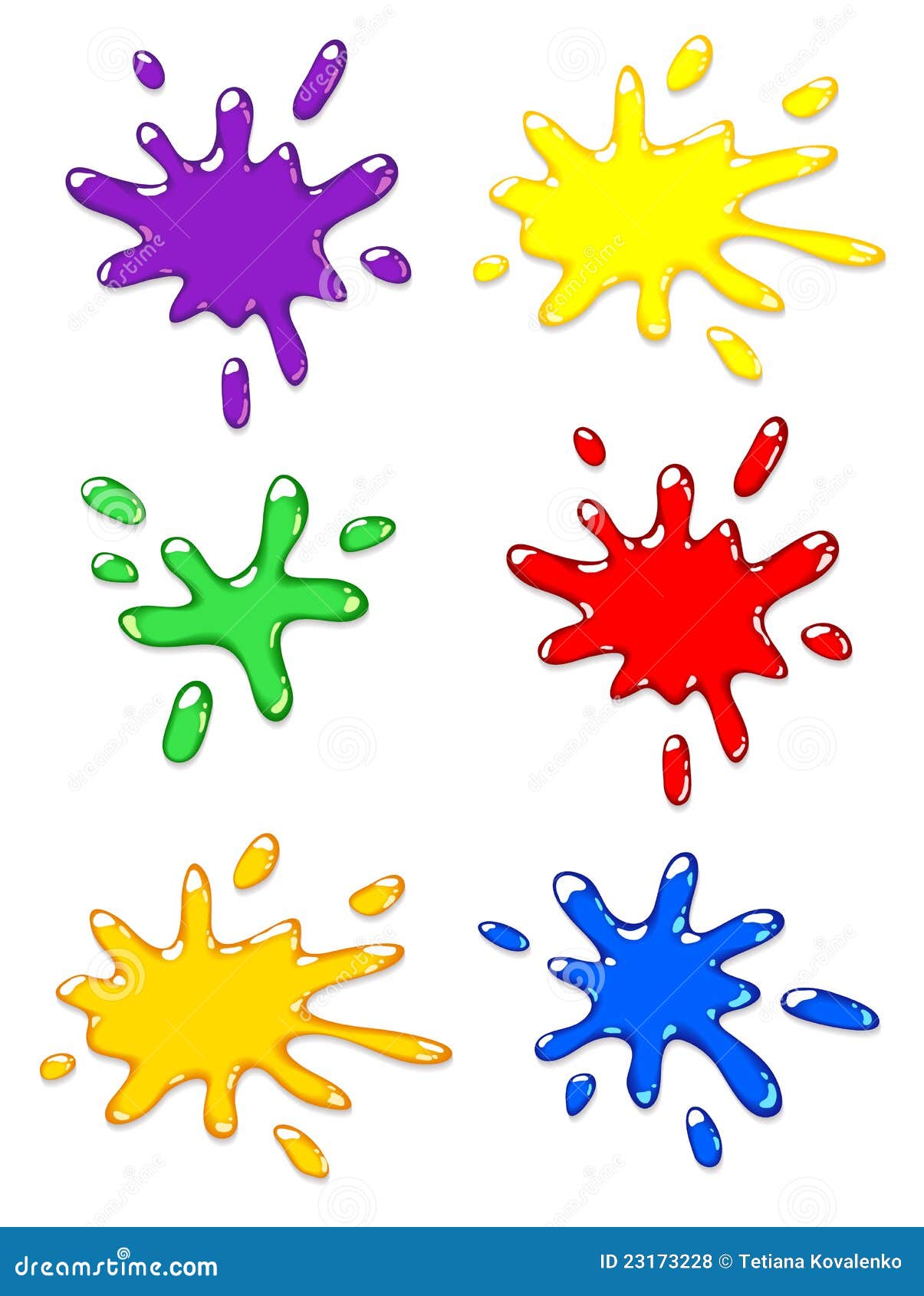 Jogo Do Respingo Da Cor Do Paintball. Ilustração do Vetor - Ilustração ...