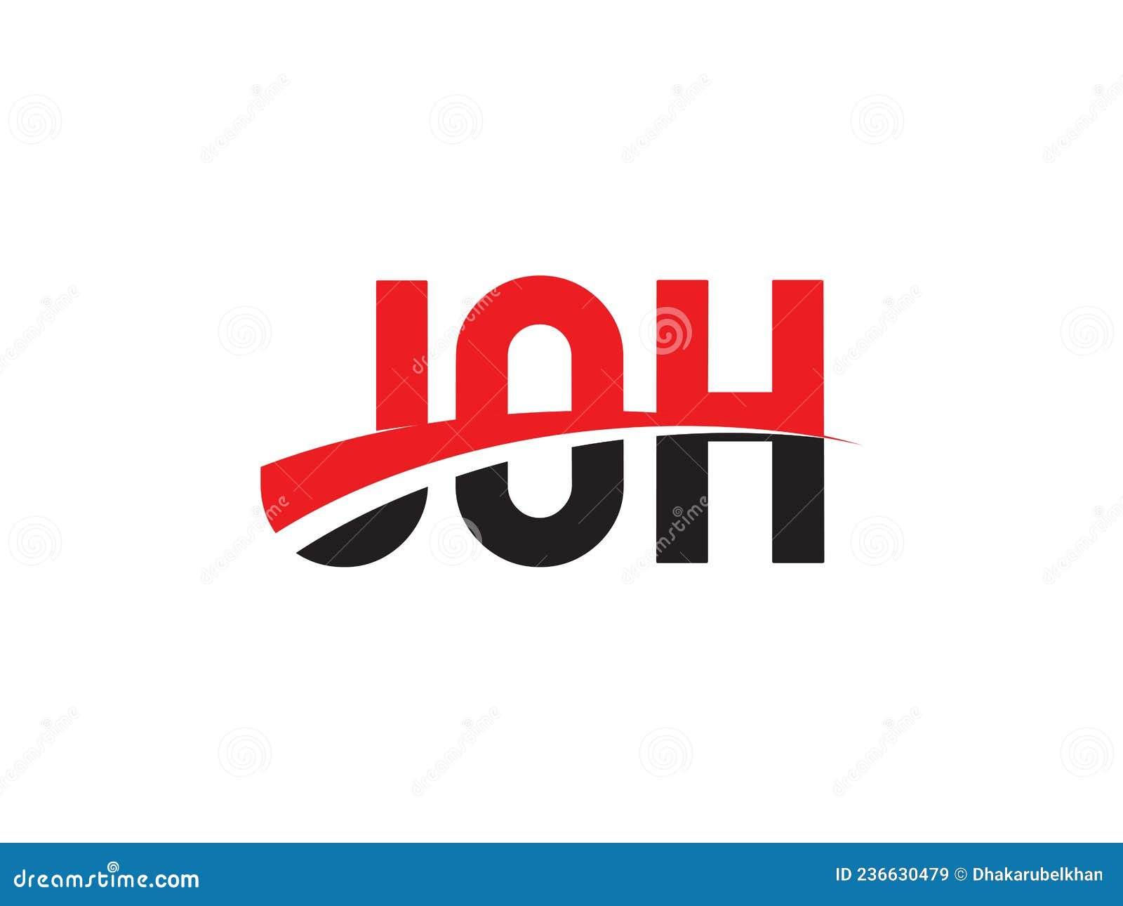 JOH Letter Initial Logo Design Vector Illustration Stock Vector ...