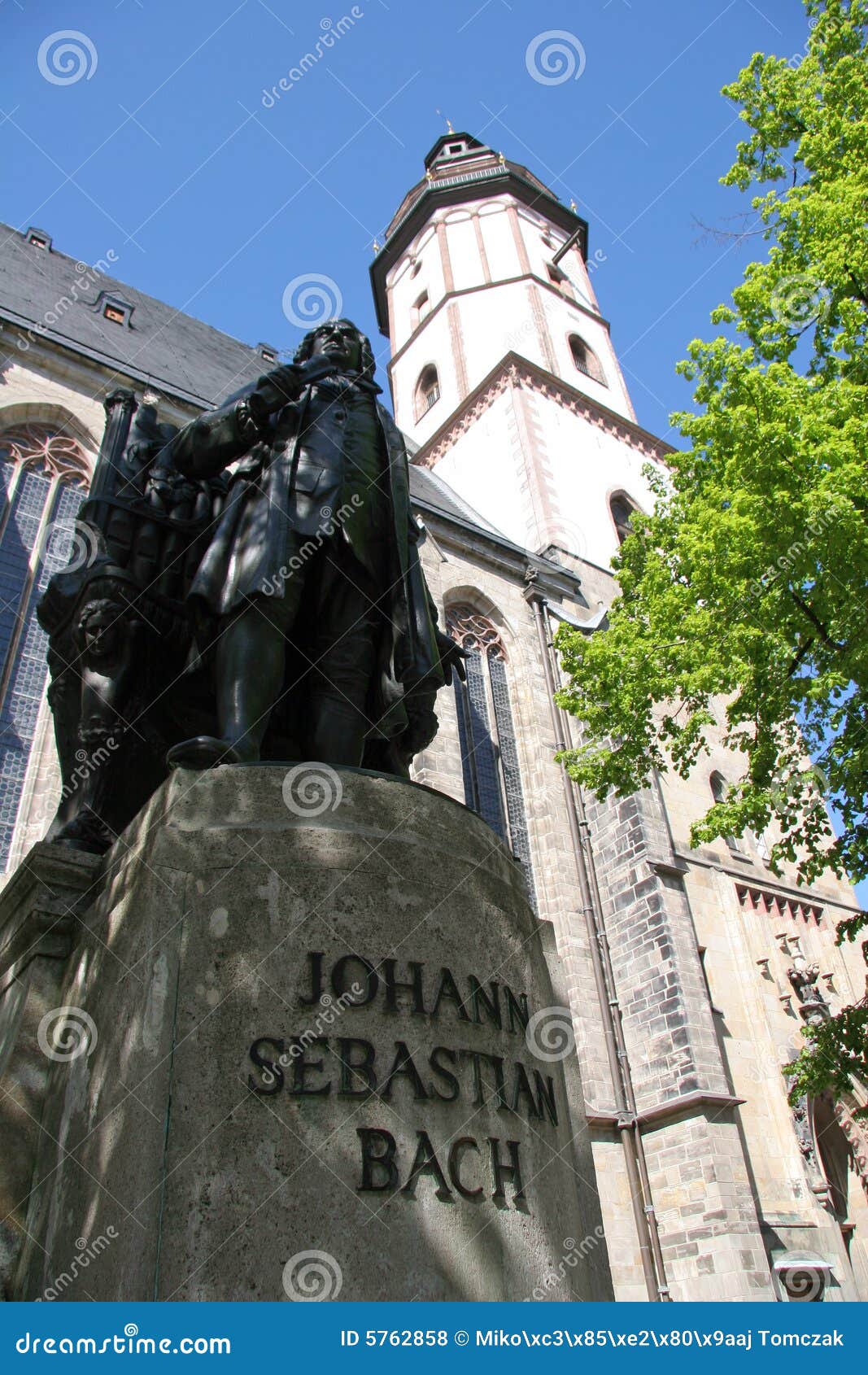 Johann Sebastian Bach Statue Stock Photo - Image of baroque, symphony ...