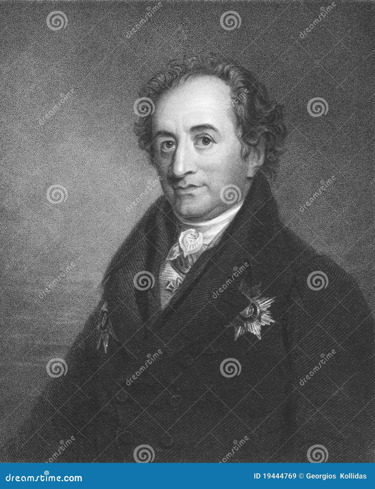 Johann Wolfgang von Goethe editorial stock image. Image of historic ...