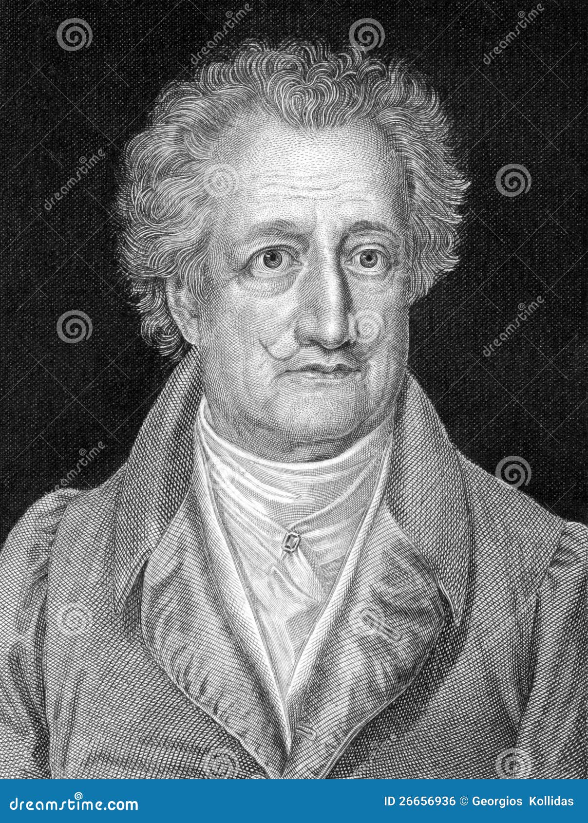 Johann Wolfgang von Goethe editorial photo. Image of famous - 26656936