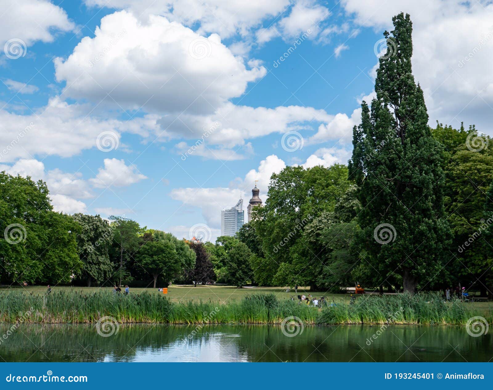 Johannapark Park in Leipzig in Eastern Germany Stock Image - Image of ...