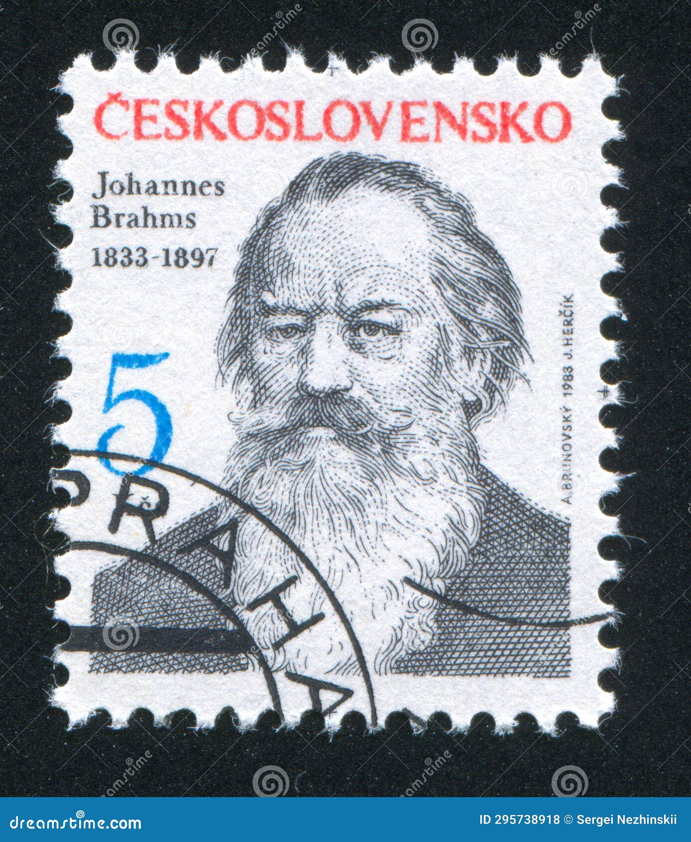 Johannes Brahms editorial stock photo. Image of head - 295738918