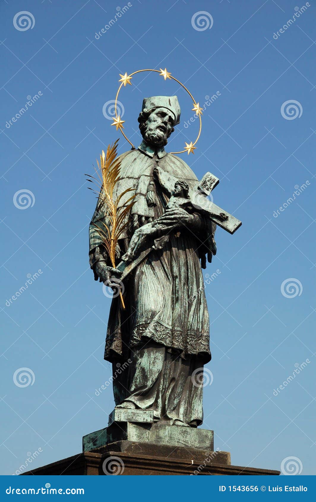 Johannes von Nepomuk 1 stockfoto. Bild von schwarzes, alter - 1543656