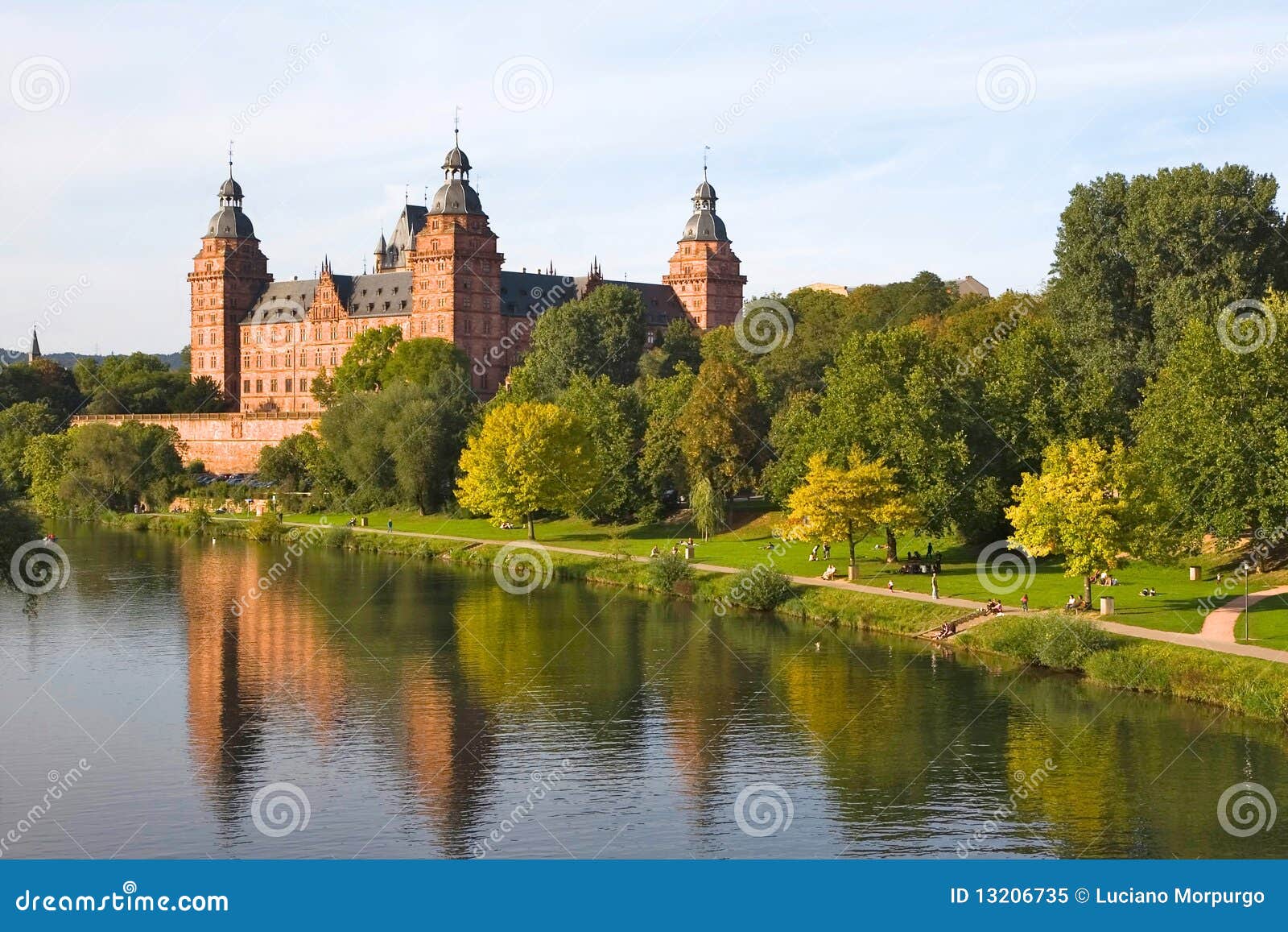 Johannisburg Castle in Aschaffenburg, Germany Stock Image - Image of ...