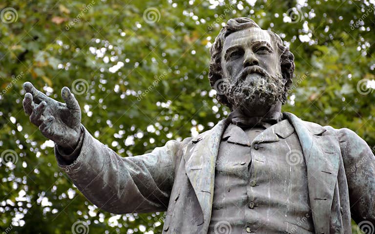 John Batchelor statue stock image. Image of carving, architecture ...