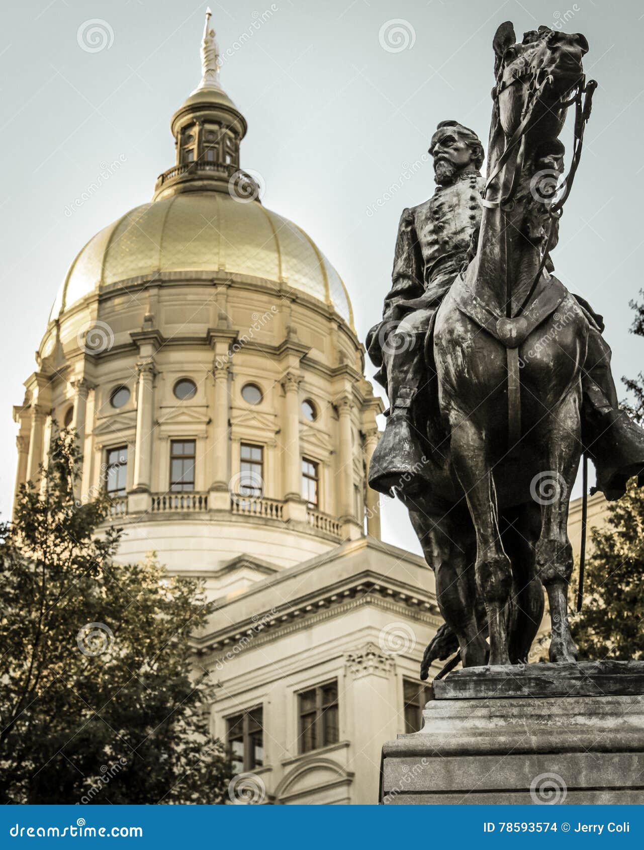 John Brown Gordon Statue Bei Georgia Statehouse Redaktionelles ...