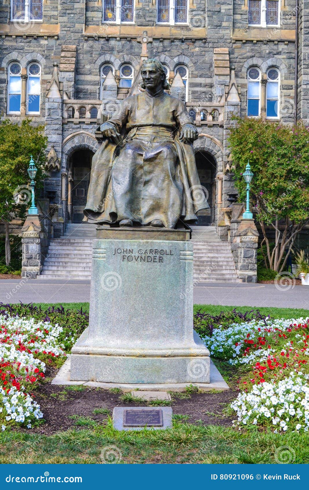 John Carroll Statue Sur Le Campus Universitaire De Georgetown Photo ...