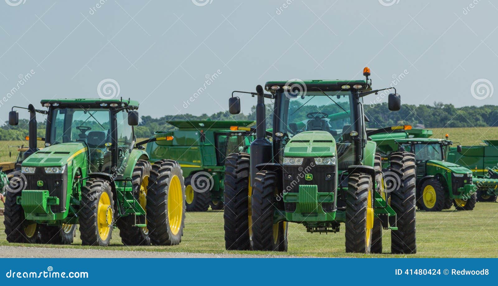 John Deere Farm Tractors editorial stock image. Image of agricultural ...