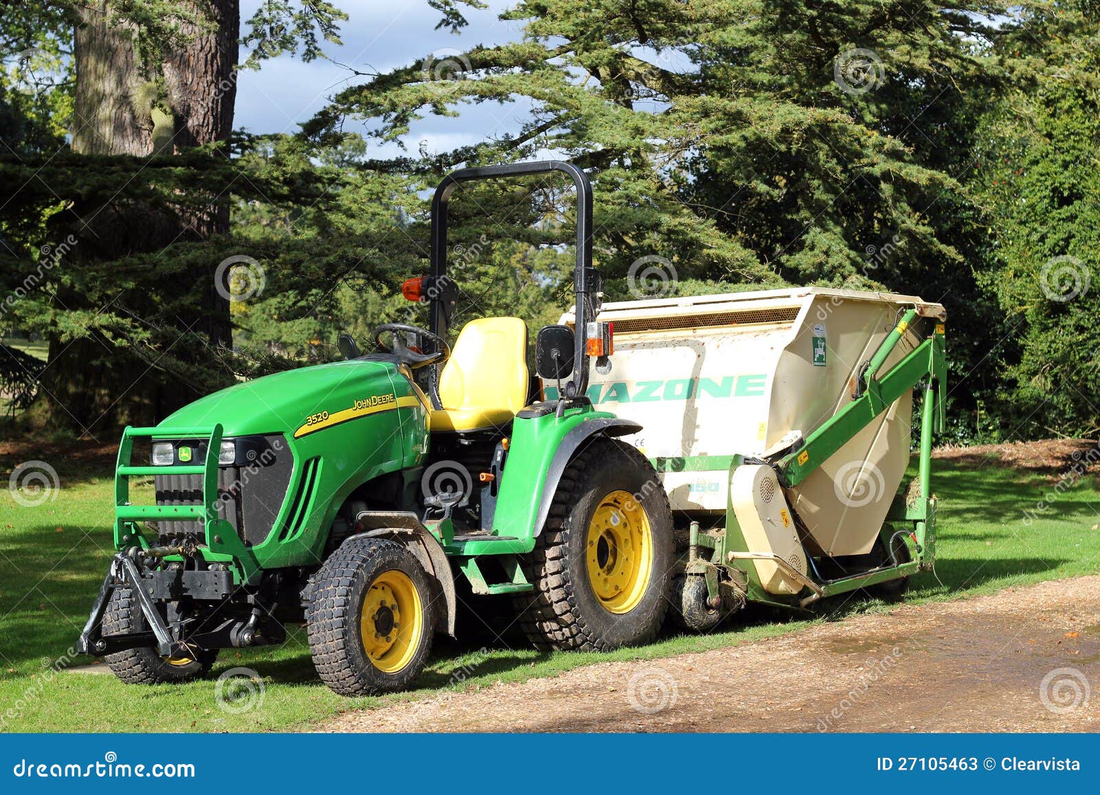John Deere Tractor with a Grass Cutter. Editorial Stock Photo - Image ...