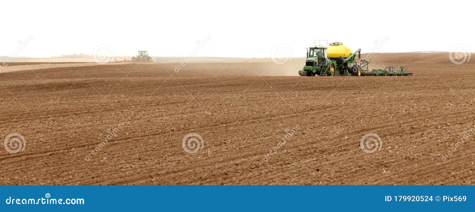 A John Deere Tractor Pulling a Planting Implement Editorial Stock Image ...