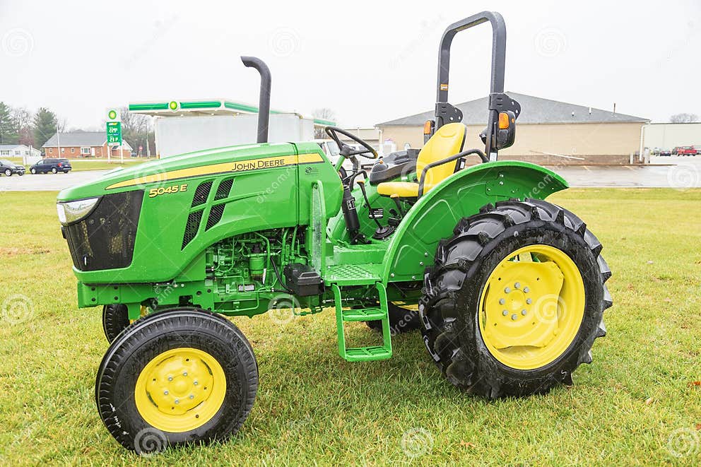 John Deere Model 5045E Utility Tractor Editorial Stock Image - Image of ...