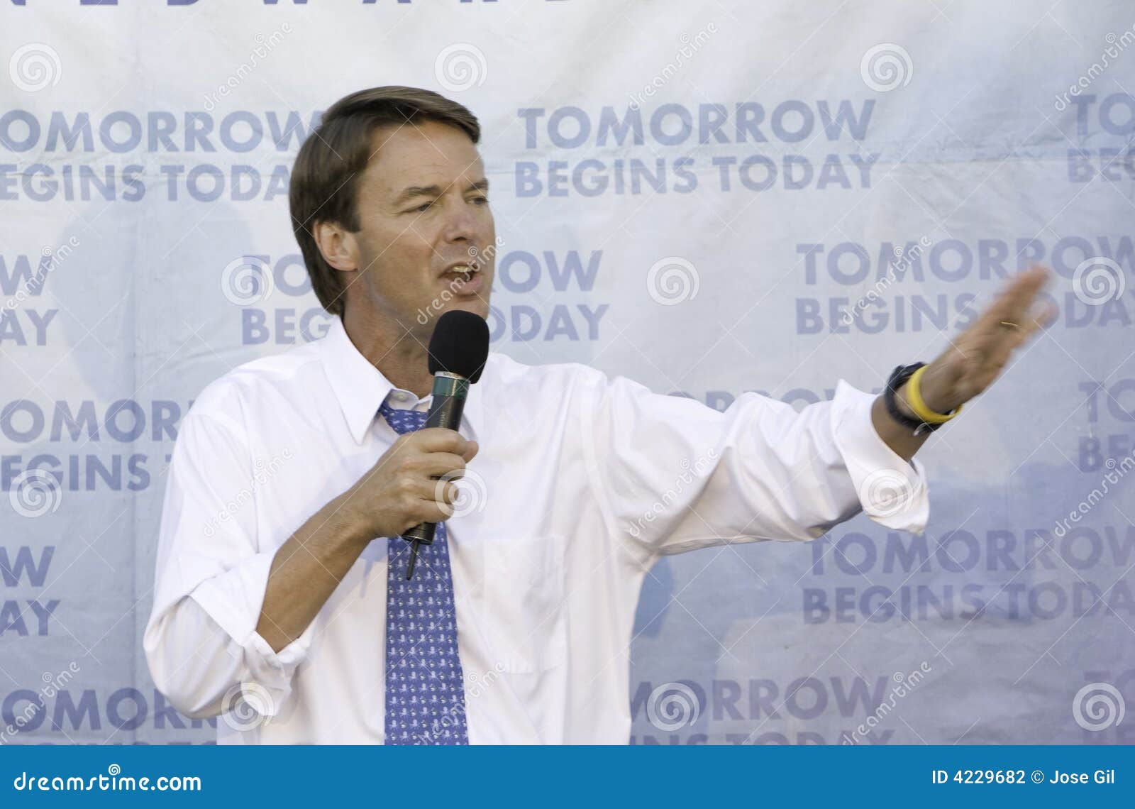 John Edwards Rally 4 editorial photography. Image of president - 4229682