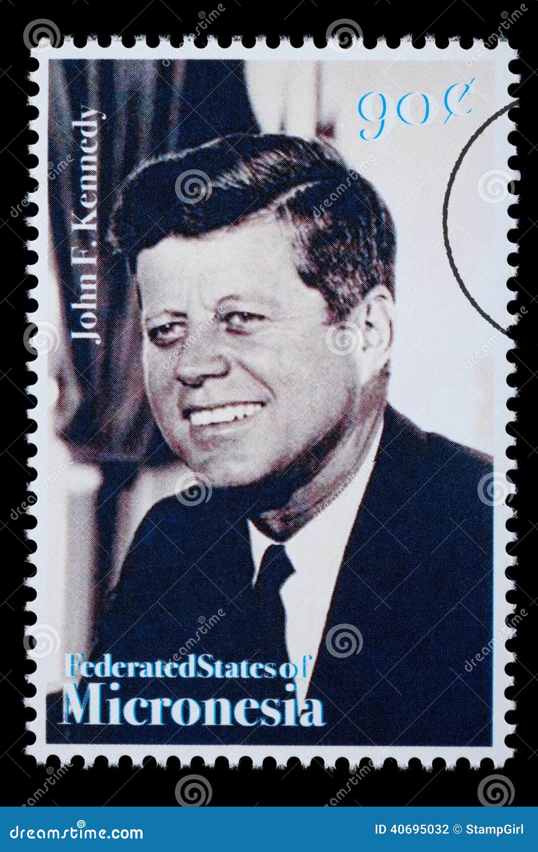 John F Kennedy Postage Stamp Fotografía editorial - Ilustración de ...