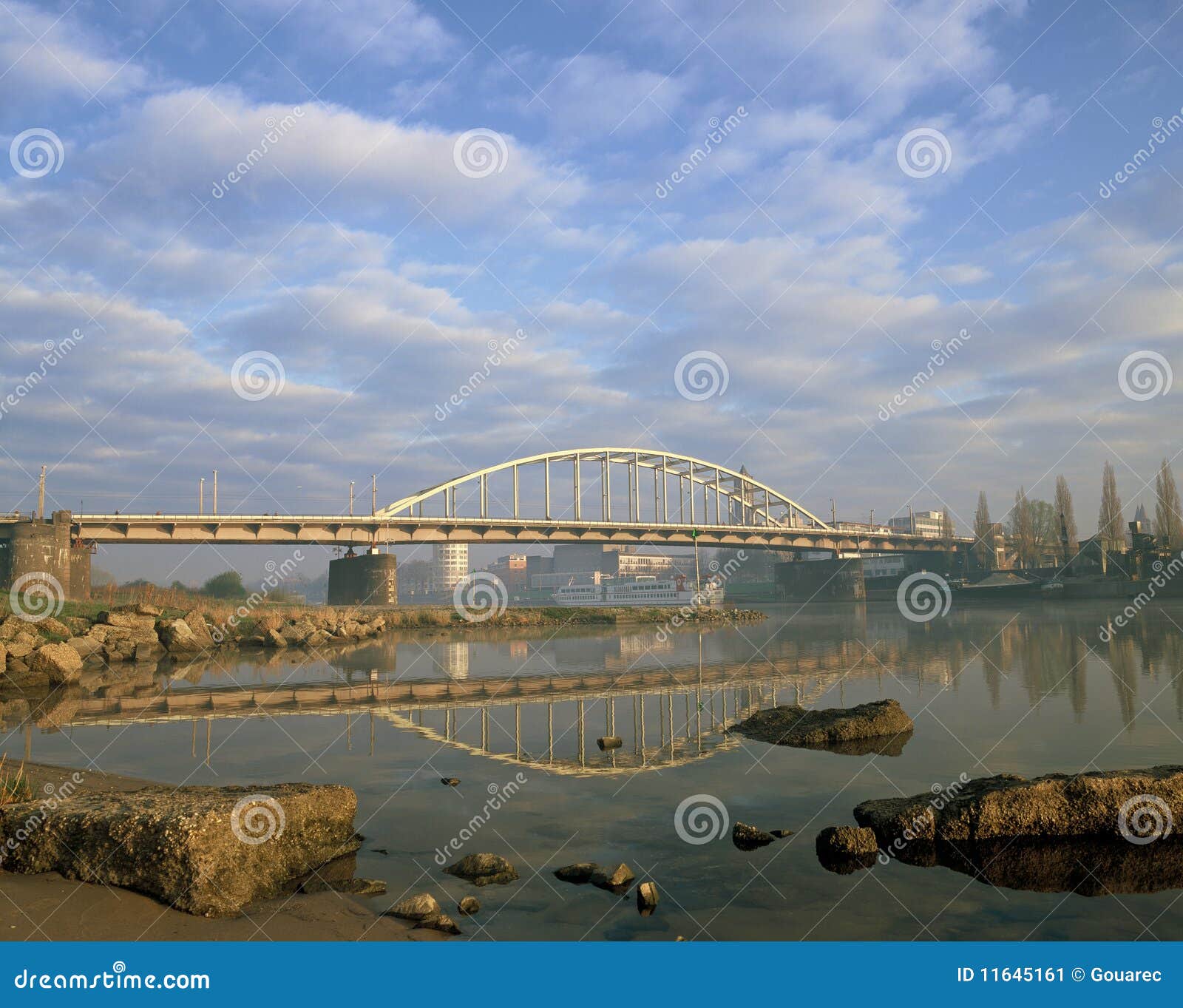 John Frost bridge Arnhem stock image. Image of river - 11645161