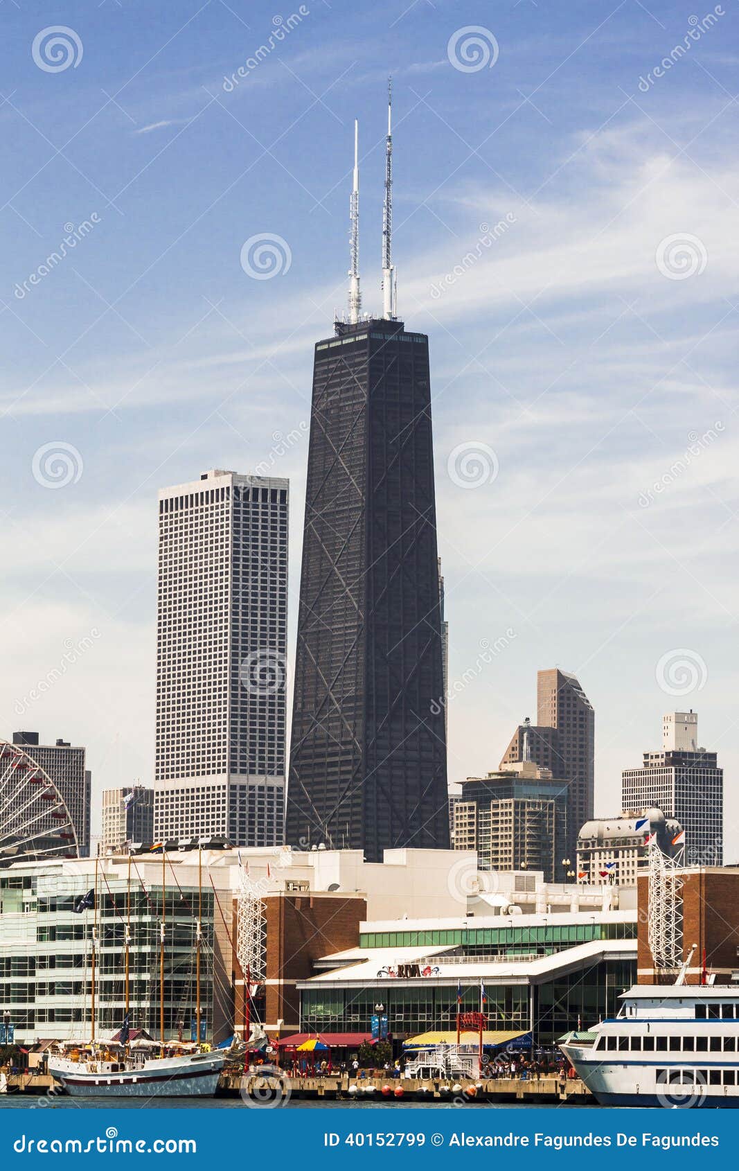 John Hancock Center Tower Chicago Imagen de archivo editorial - Imagen ...