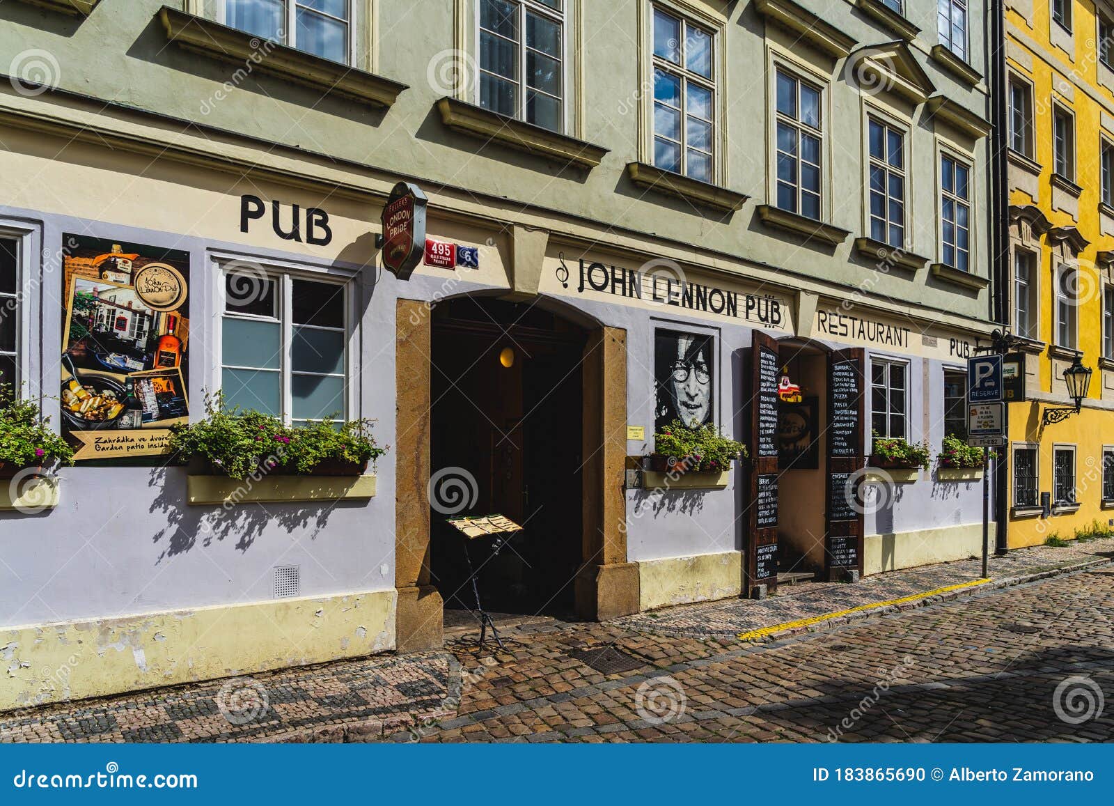 John Lennon Pub of Prague in Czech Republic. Editorial Image - Image of ...