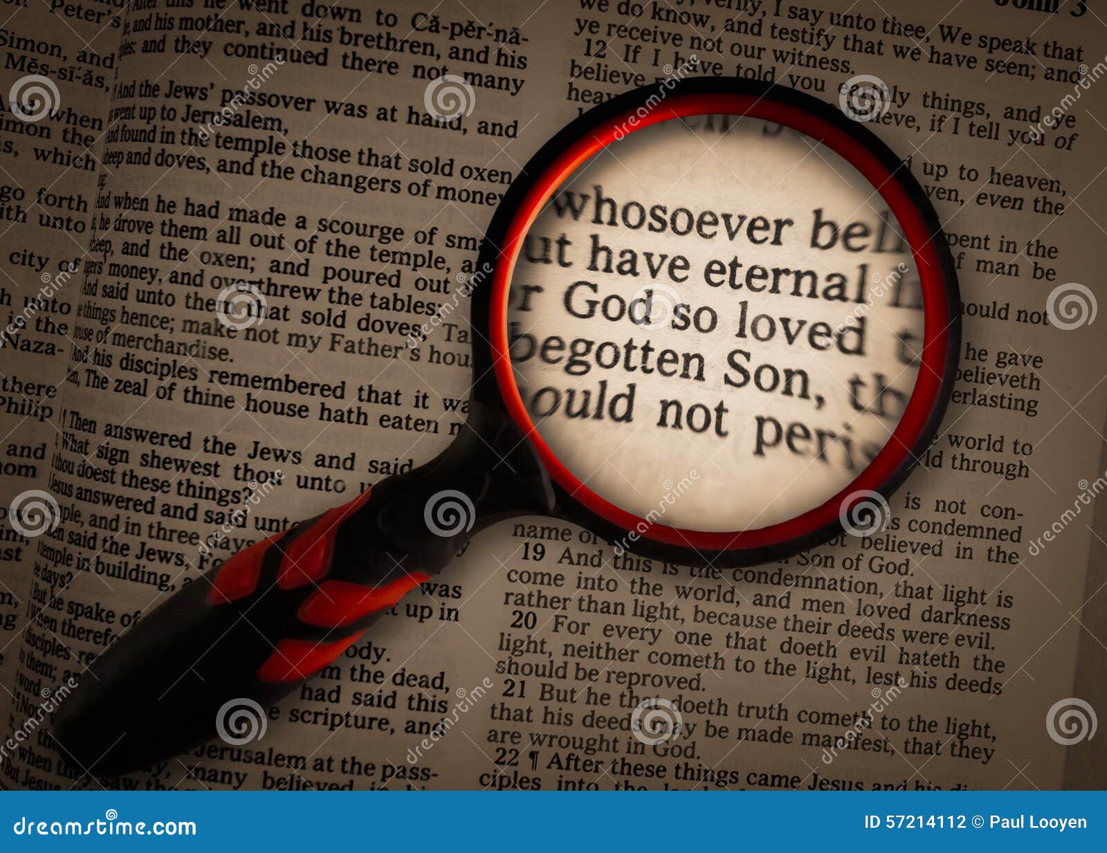 John 316 magnified stock photo. Image of magnify, christ - 57214112
