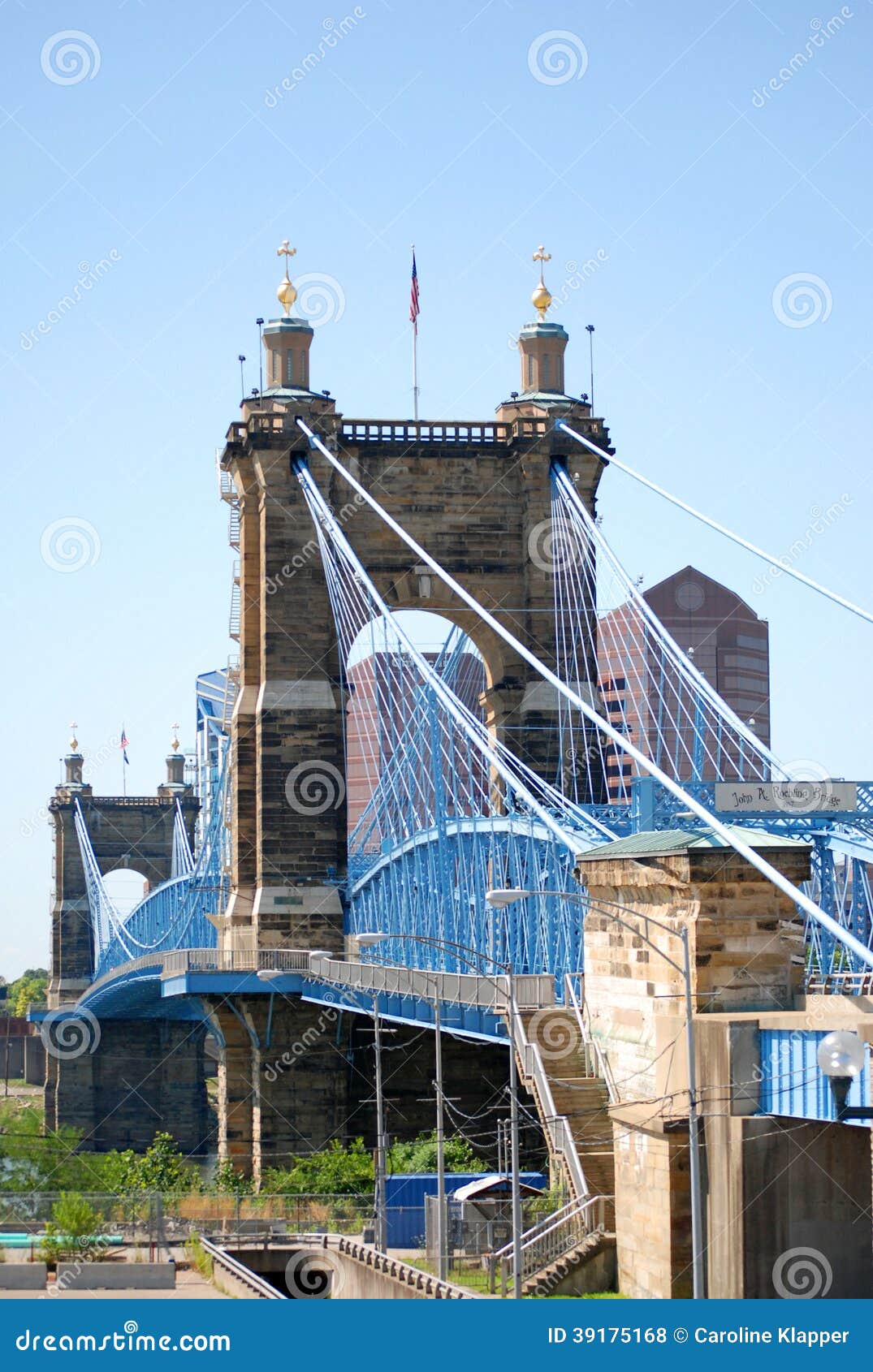 John a. Roebling Bridge stock photo. Image of architecture - 39175168