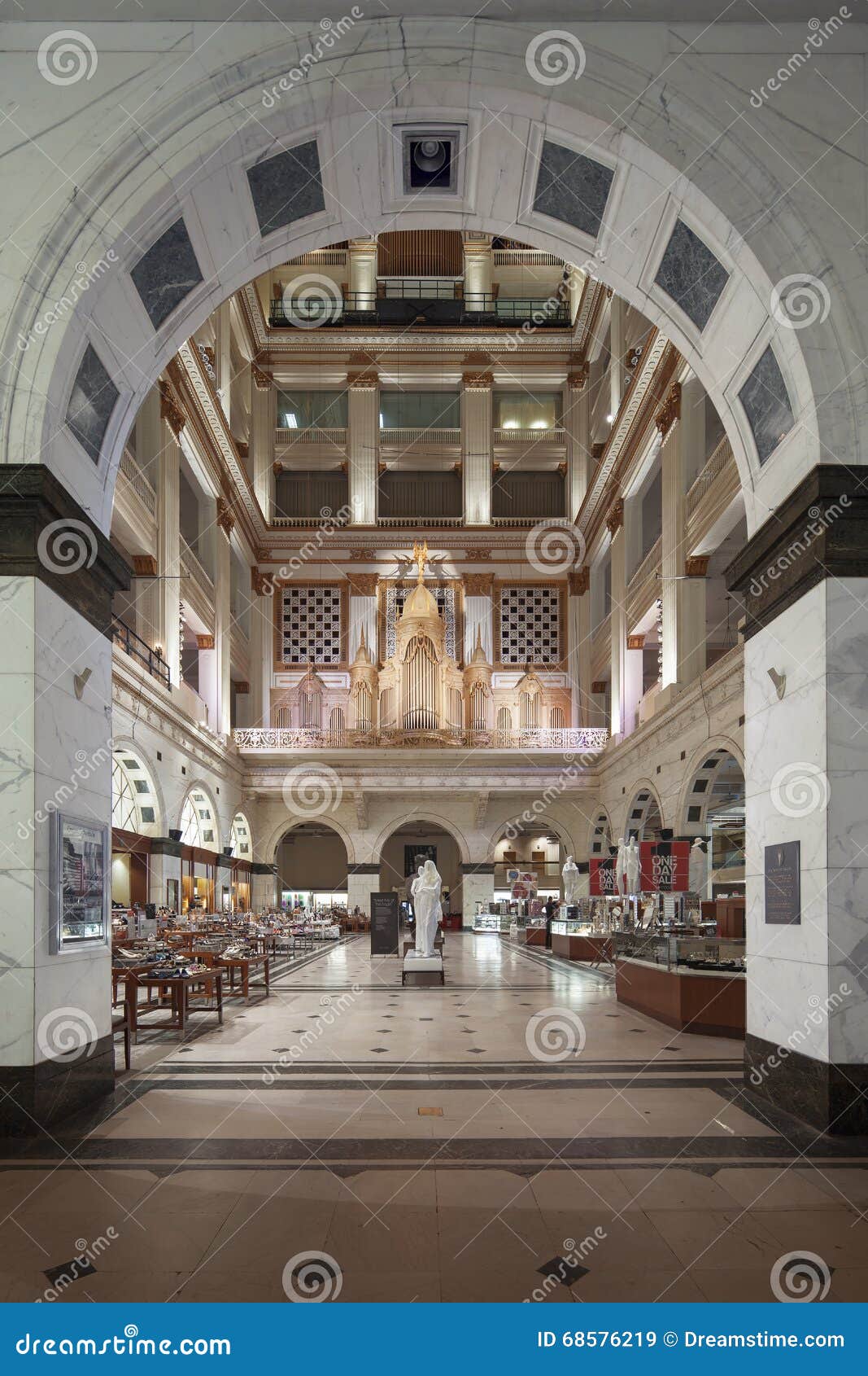 John Wanamaker Organ, Philadelphia Imagen de archivo editorial - Imagen ...