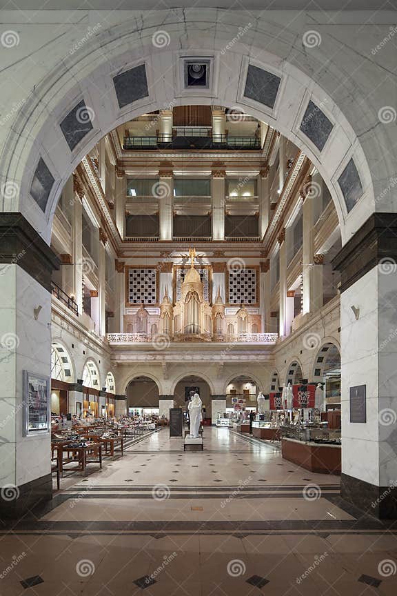 John Wanamaker Organ, Philadelphia Imagen de archivo editorial - Imagen ...