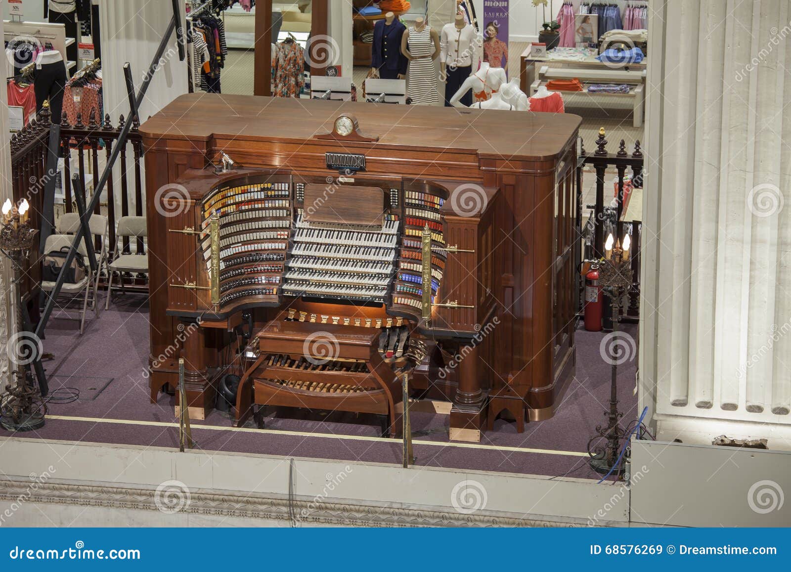 John Wanamaker Organ, Philadelphia Imagen de archivo editorial - Imagen ...
