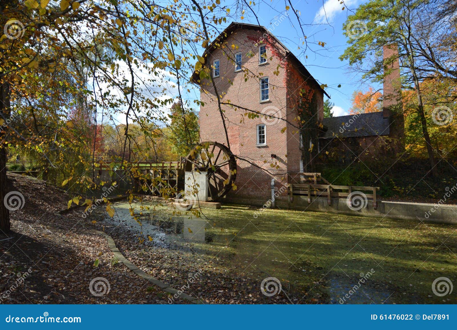 John Wood Old Mill in Autumn Stock Photo - Image of wood, john: 61476022